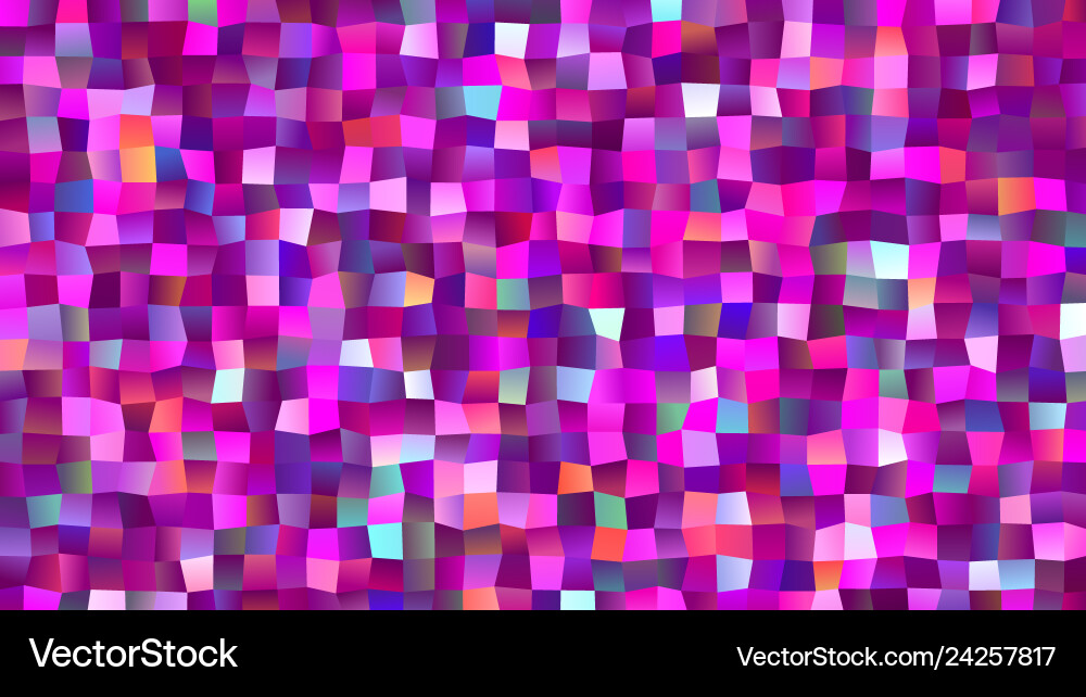 Brightly magenta and pink mosaic polygonal glitter