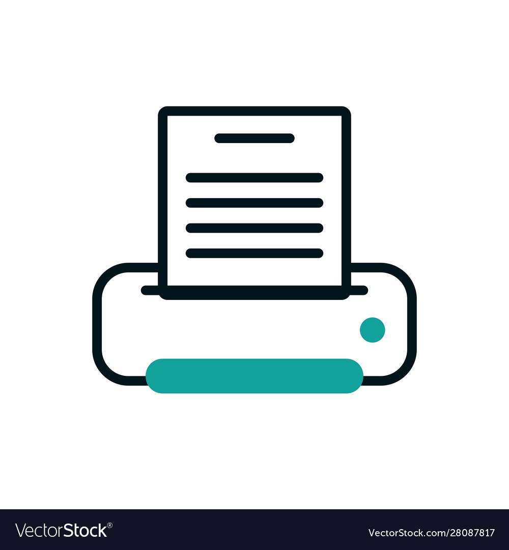 Digital printer icon design Royalty Free Vector Image