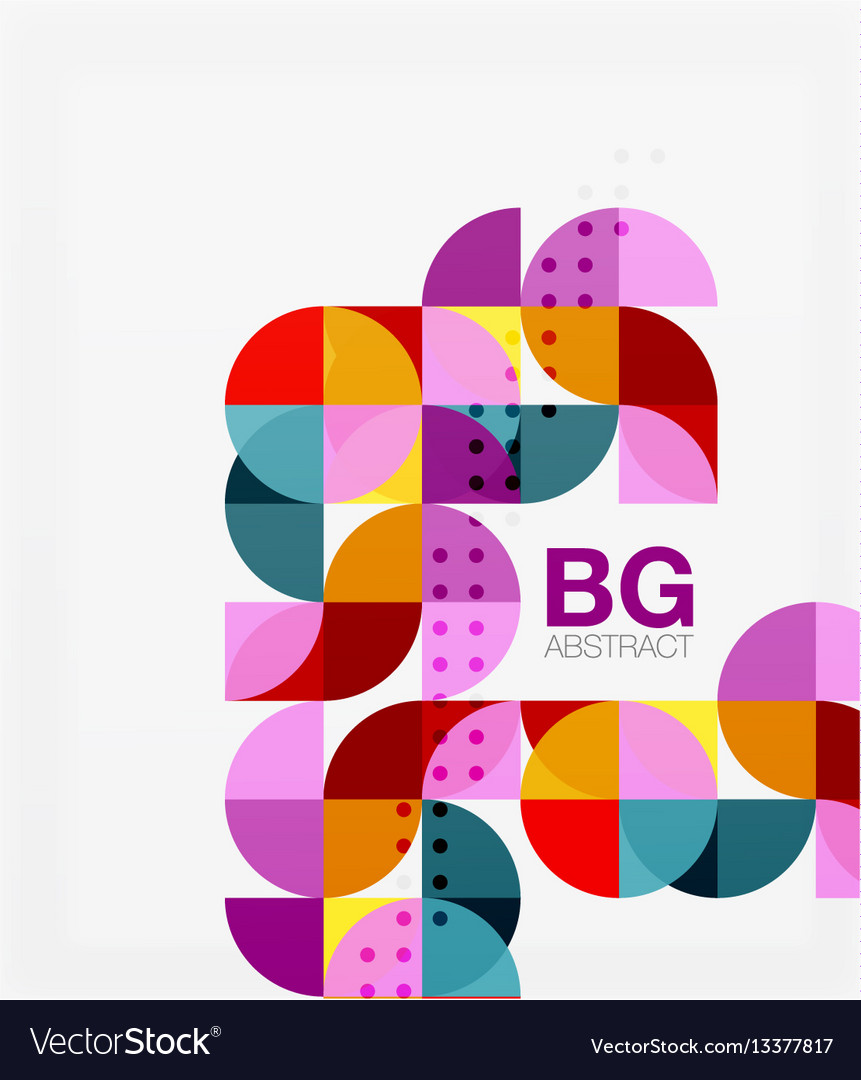 Minimalistic circle composition background Vector Image