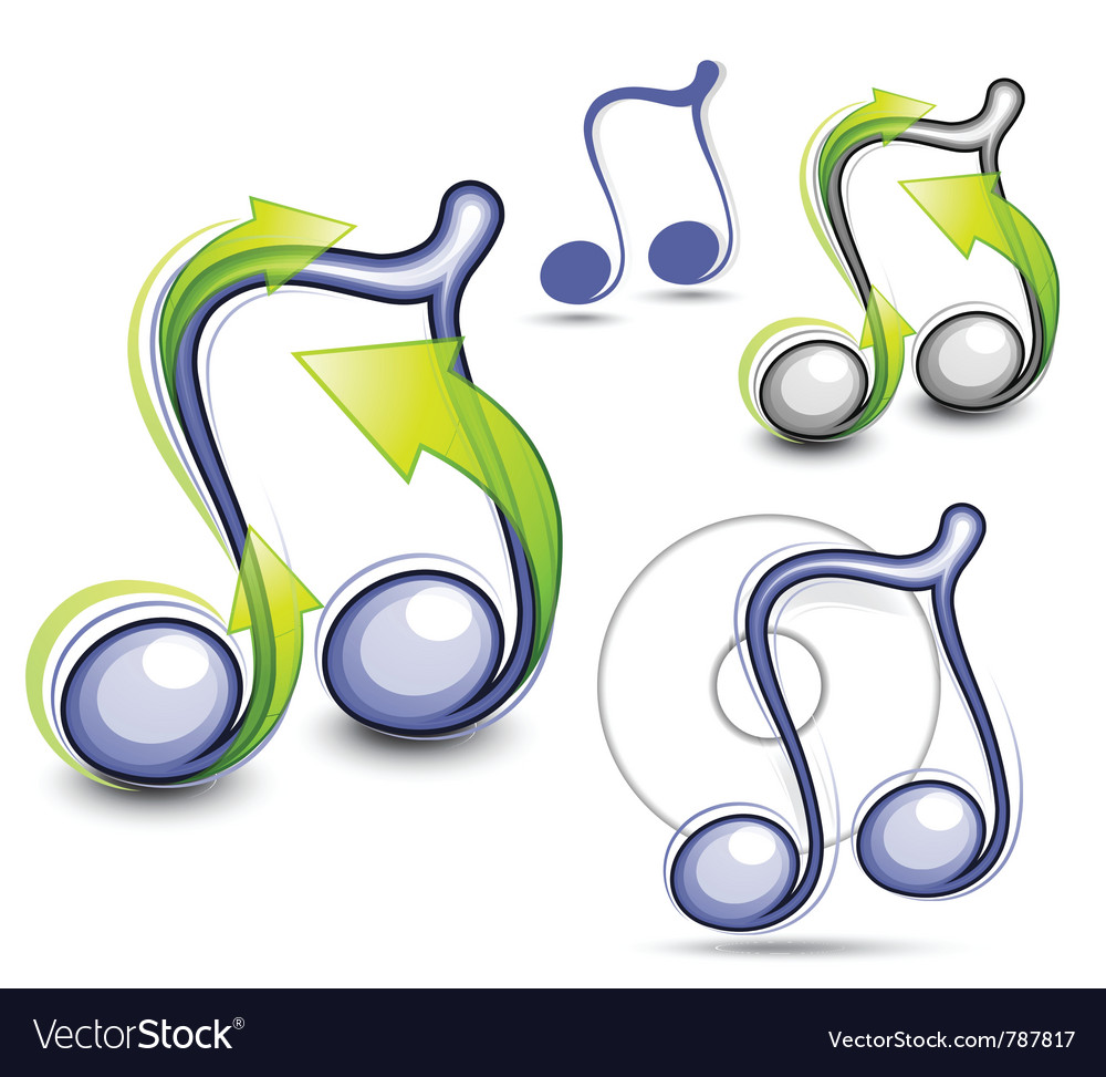 Musical notes Royalty Free Vector Image - VectorStock