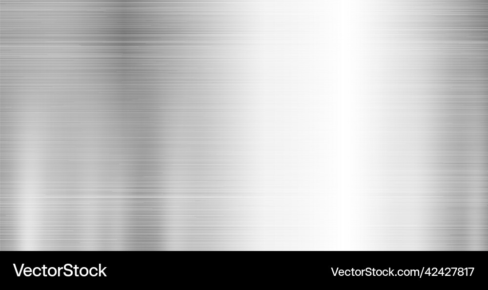 Panoramic steel background metal texture Vector Image