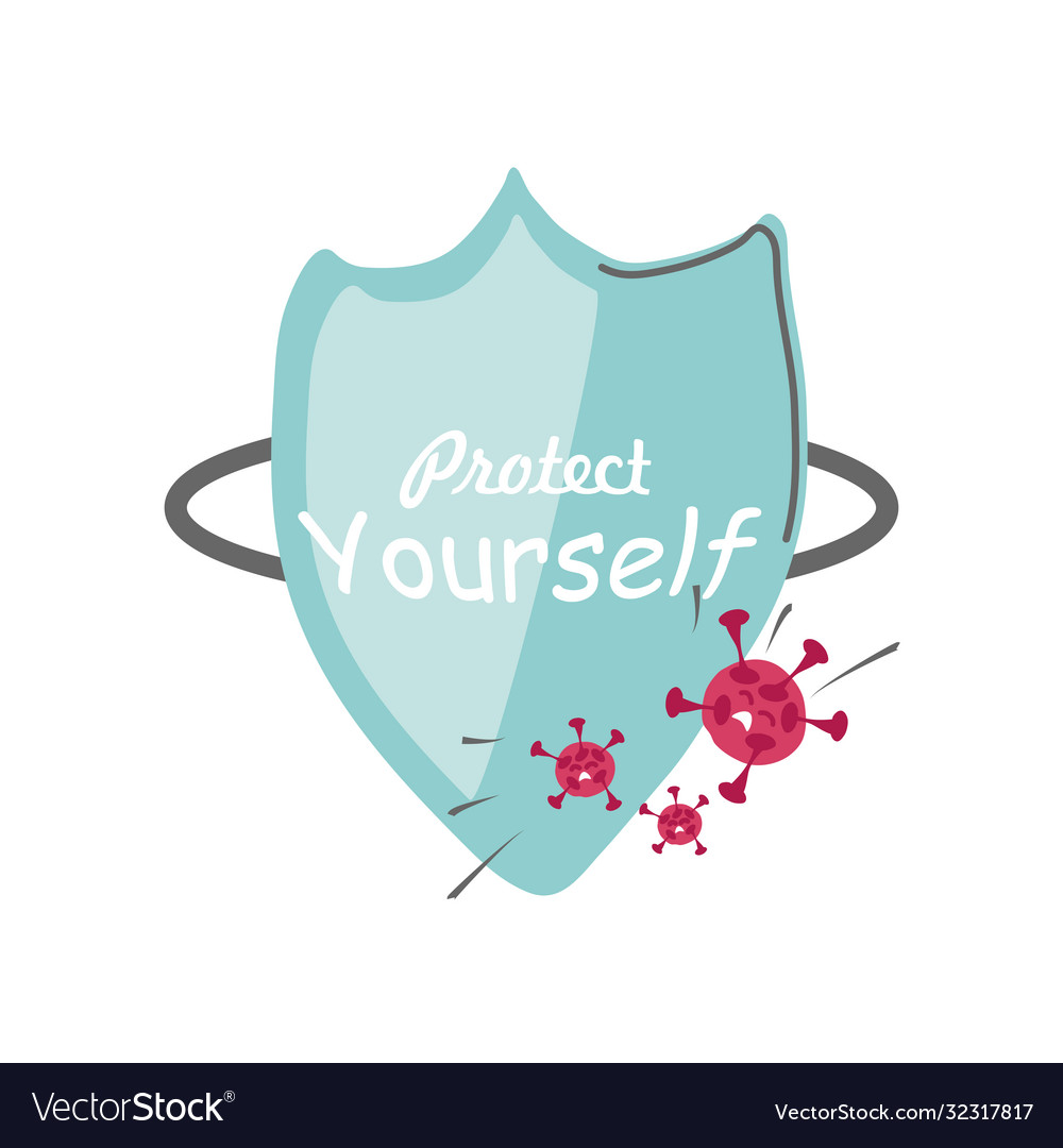 Protect yourself from coronavirus or covid19 19 Vector Image