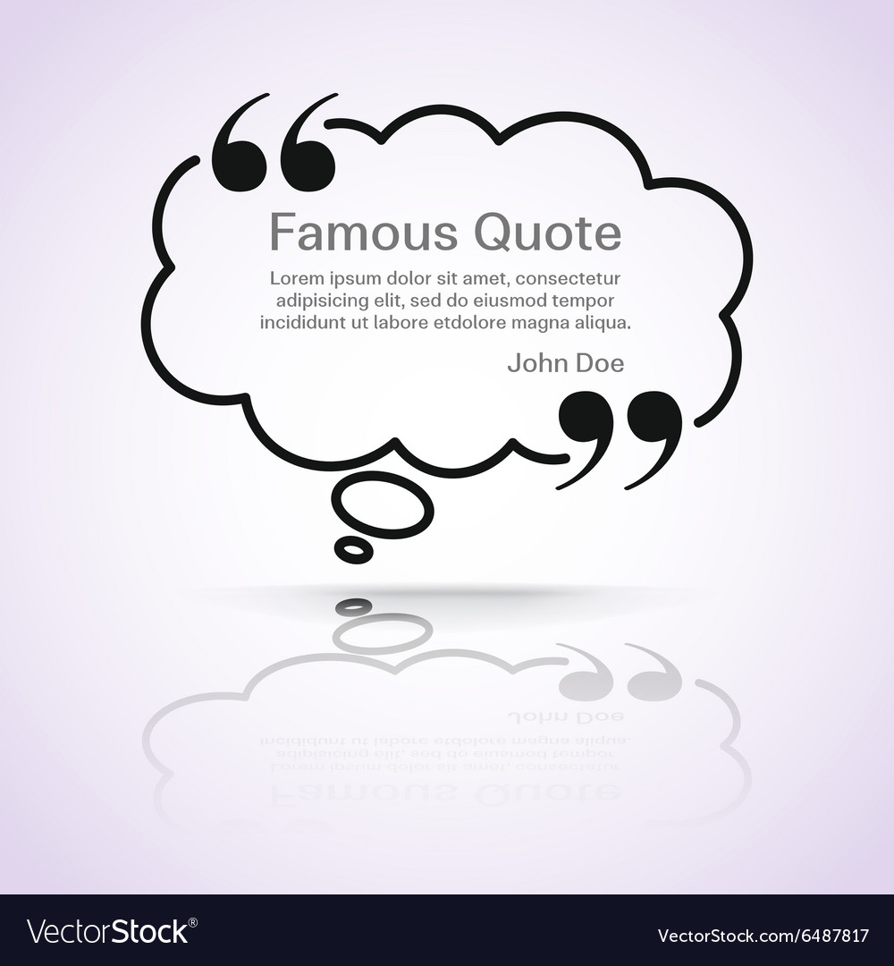 Quote border Royalty Free Vector Image - VectorStock