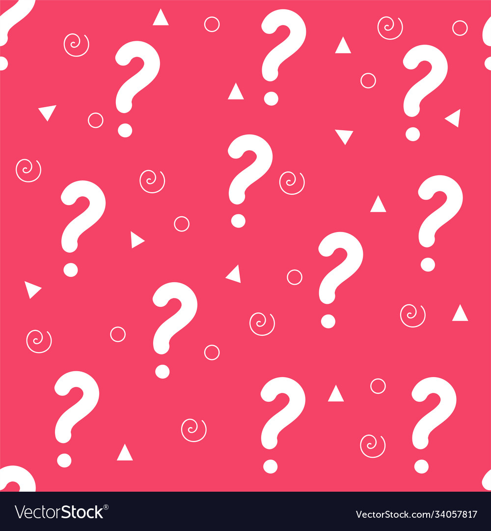 Seamless question pattern and background Vector Image