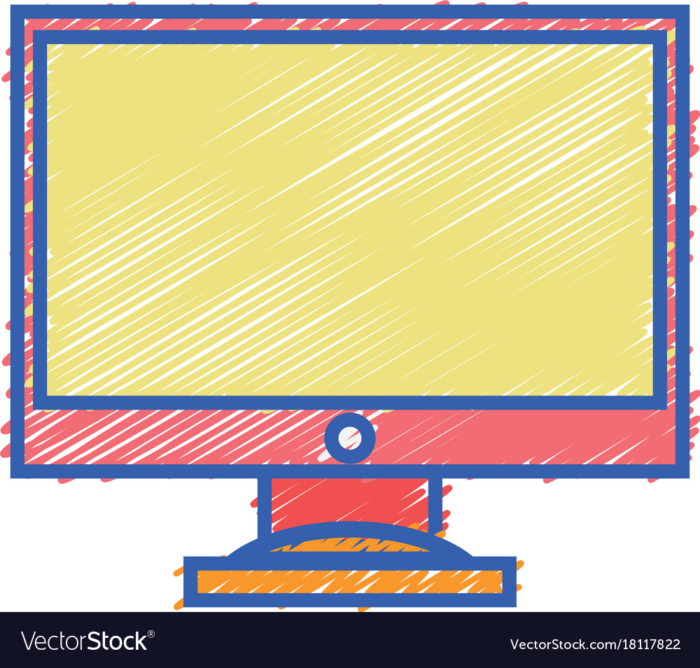 Color computer screen electronic technology Vector Image