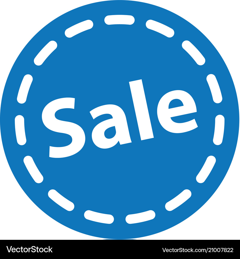 For sale sticker icon Royalty Free Vector Image