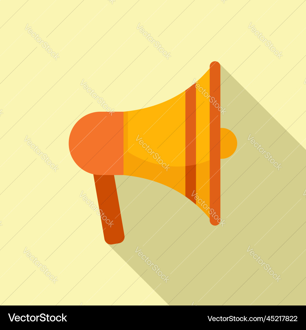 Megaphone marketing icon flat social Royalty Free Vector