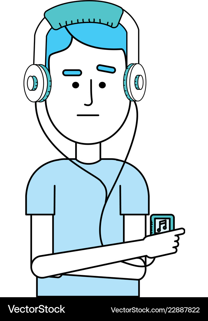 Music man cartoon Royalty Free Vector Image - VectorStock