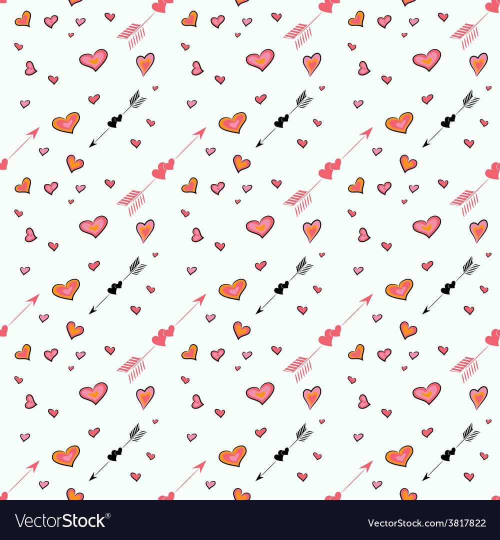 Pattern with love Royalty Free Vector Image - VectorStock