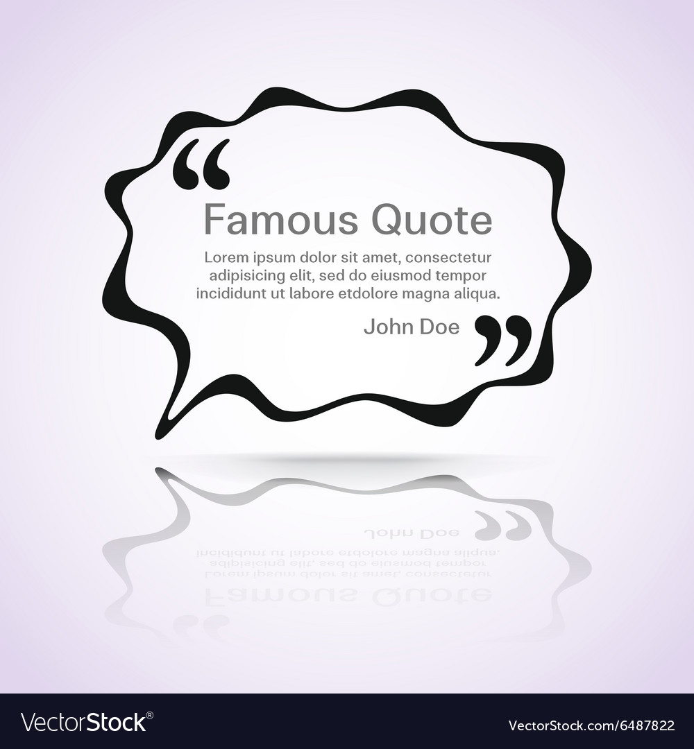 Quote border Royalty Free Vector Image - VectorStock