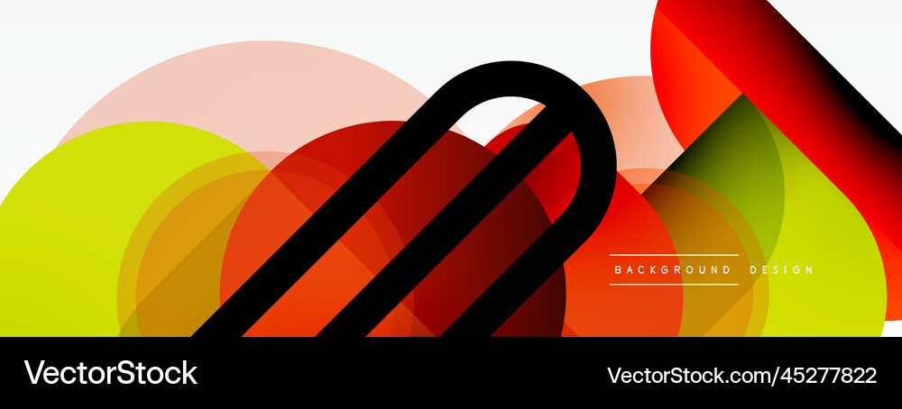 Round triangle shapes lines and circles geometric Vector Image