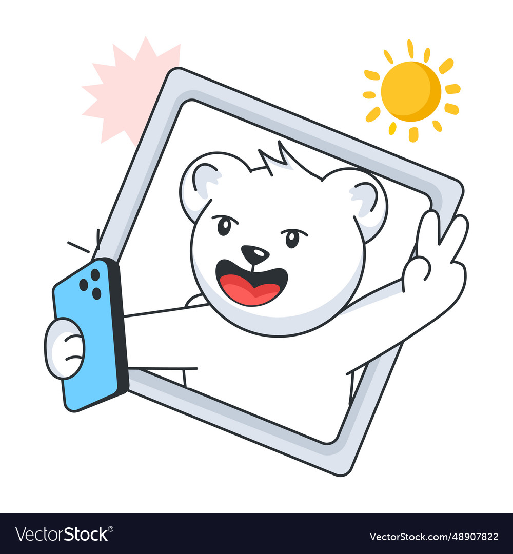 Selfie Frame Royalty Free Vector Image Vectorstock