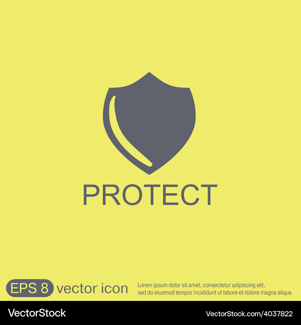 Shield a symbol of protection Royalty Free Vector Image