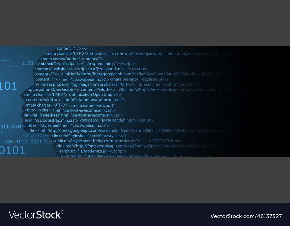 Artificial intelligence technology web background Vector Image