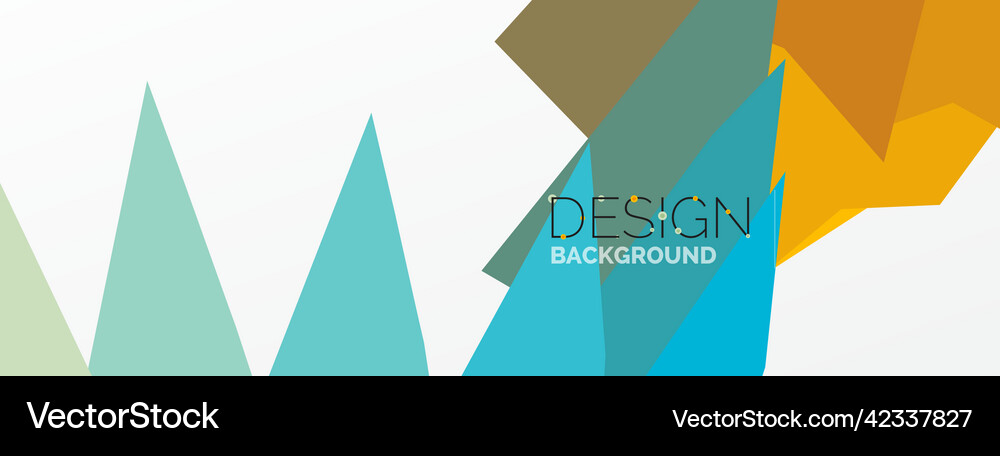 Background colorful shapes template wallpaper Vector Image