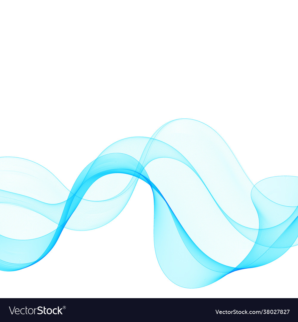Blue wave pattern template for presentation Vector Image