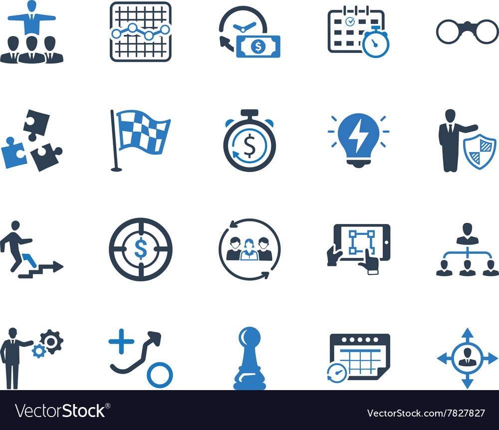 Business strategy planning icons - set 2 Vector Image