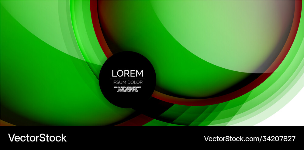 Circles and bubbles abstract background fluid Vector Image