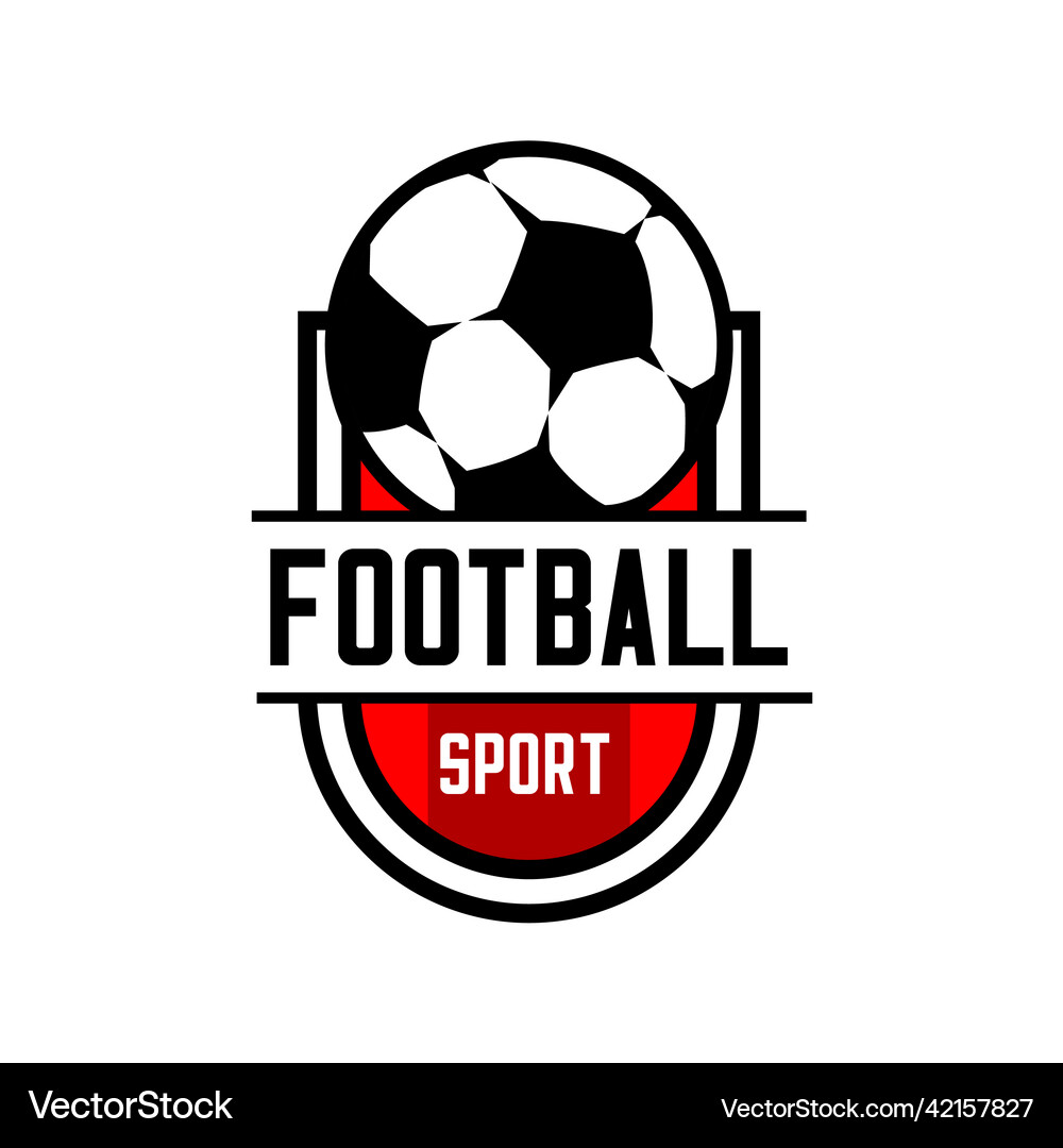 Football logo Royalty Free Vector Image - VectorStock