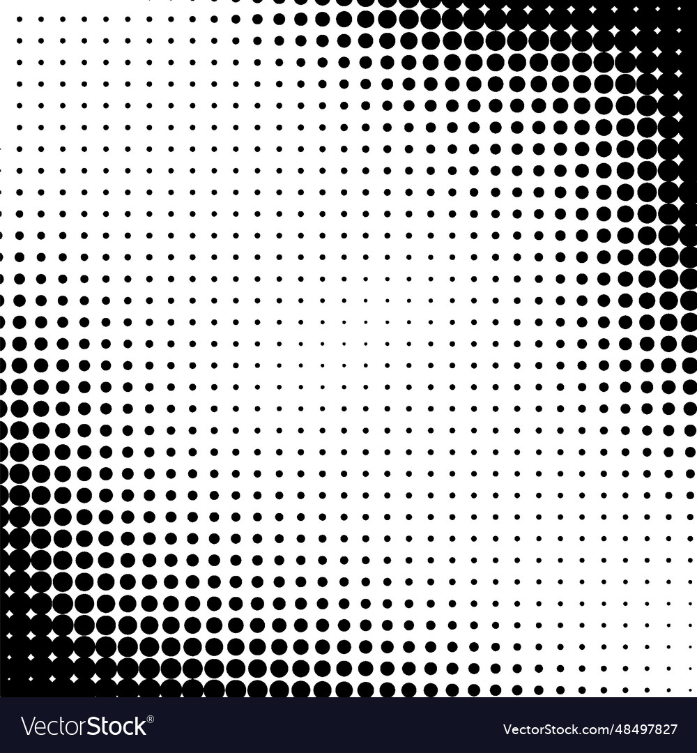 Halftone gradient effect black stipple pattern Vector Image