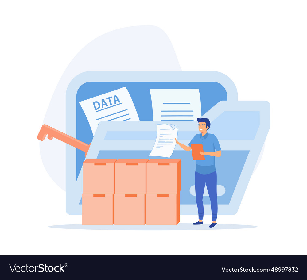 Big data analytics platform management Royalty Free Vector