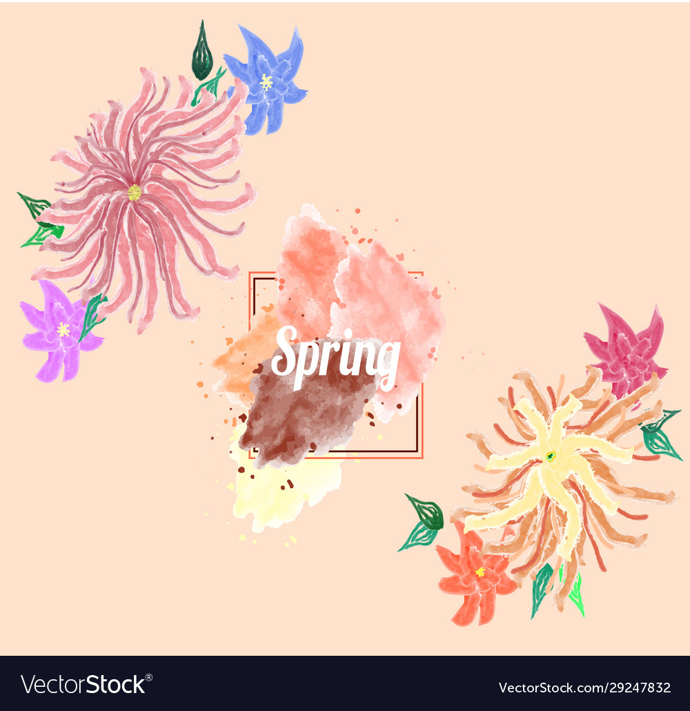 Colorful spring Royalty Free Vector Image - VectorStock