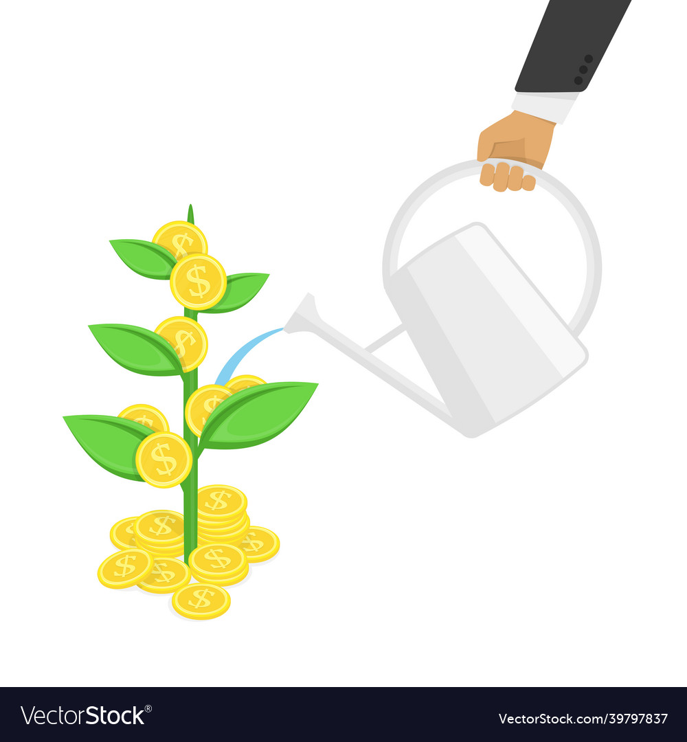 Coin tree Royalty Free Vector Image - VectorStock