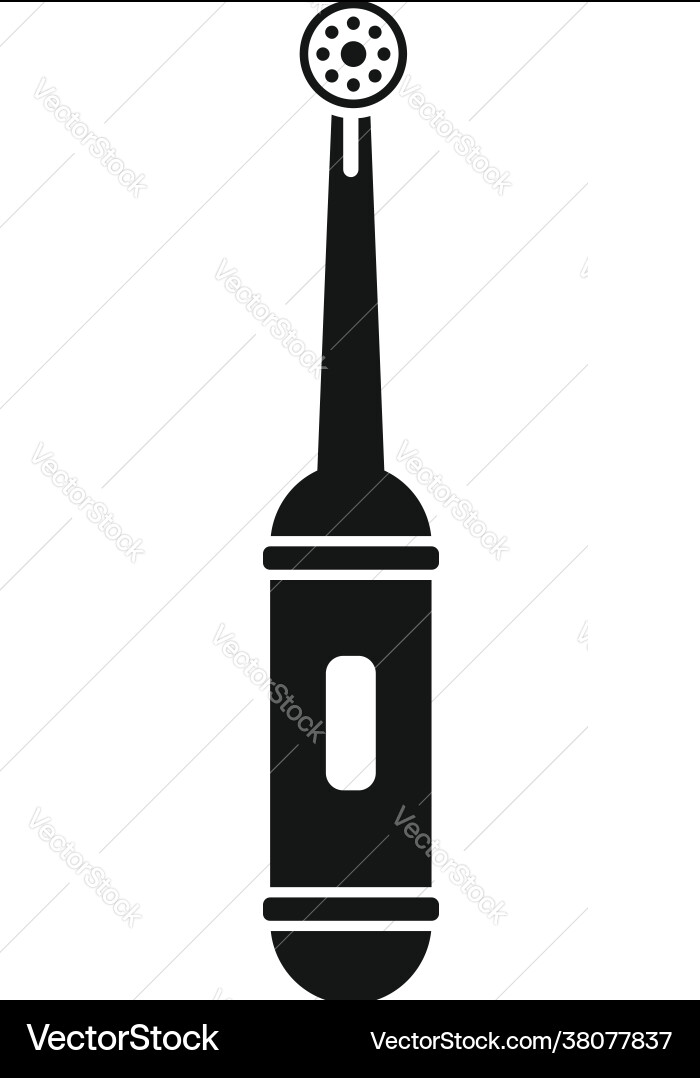 Electric toothbrush clean icon simple style Vector Image