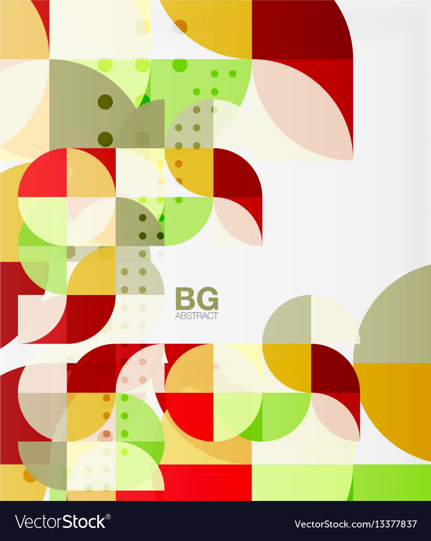 Minimalistic circle composition background Vector Image