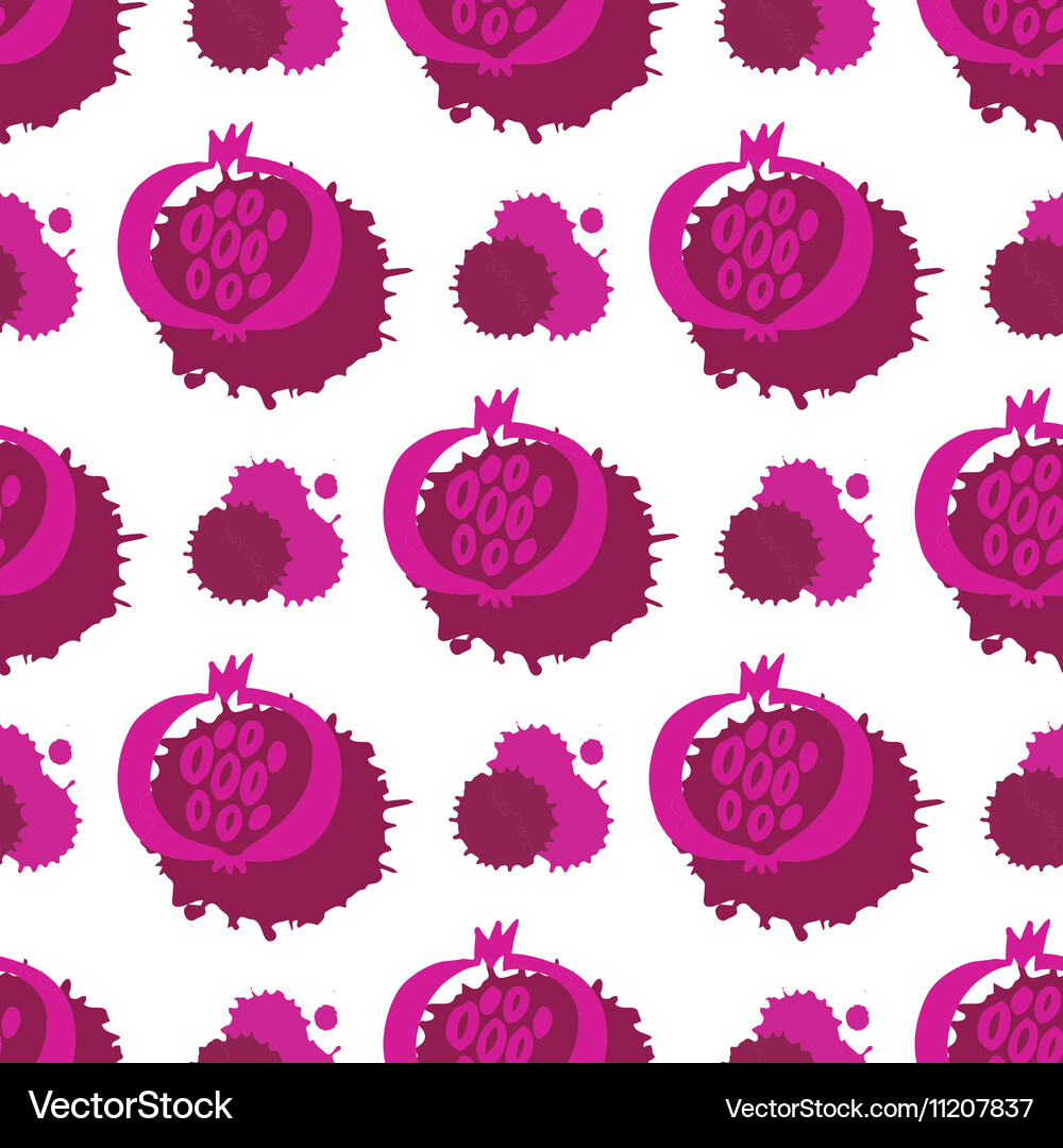 Pomegranate pattern Royalty Free Vector Image - VectorStock