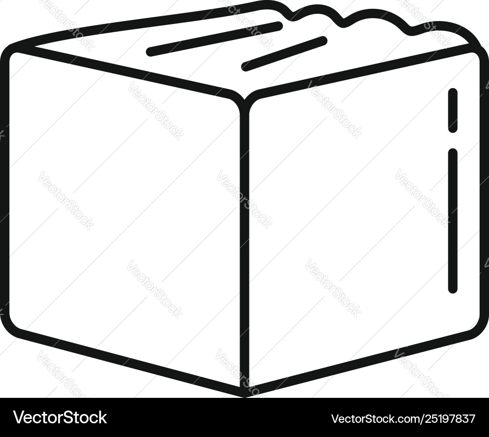 Tasty toffee icon outline style Royalty Free Vector Image