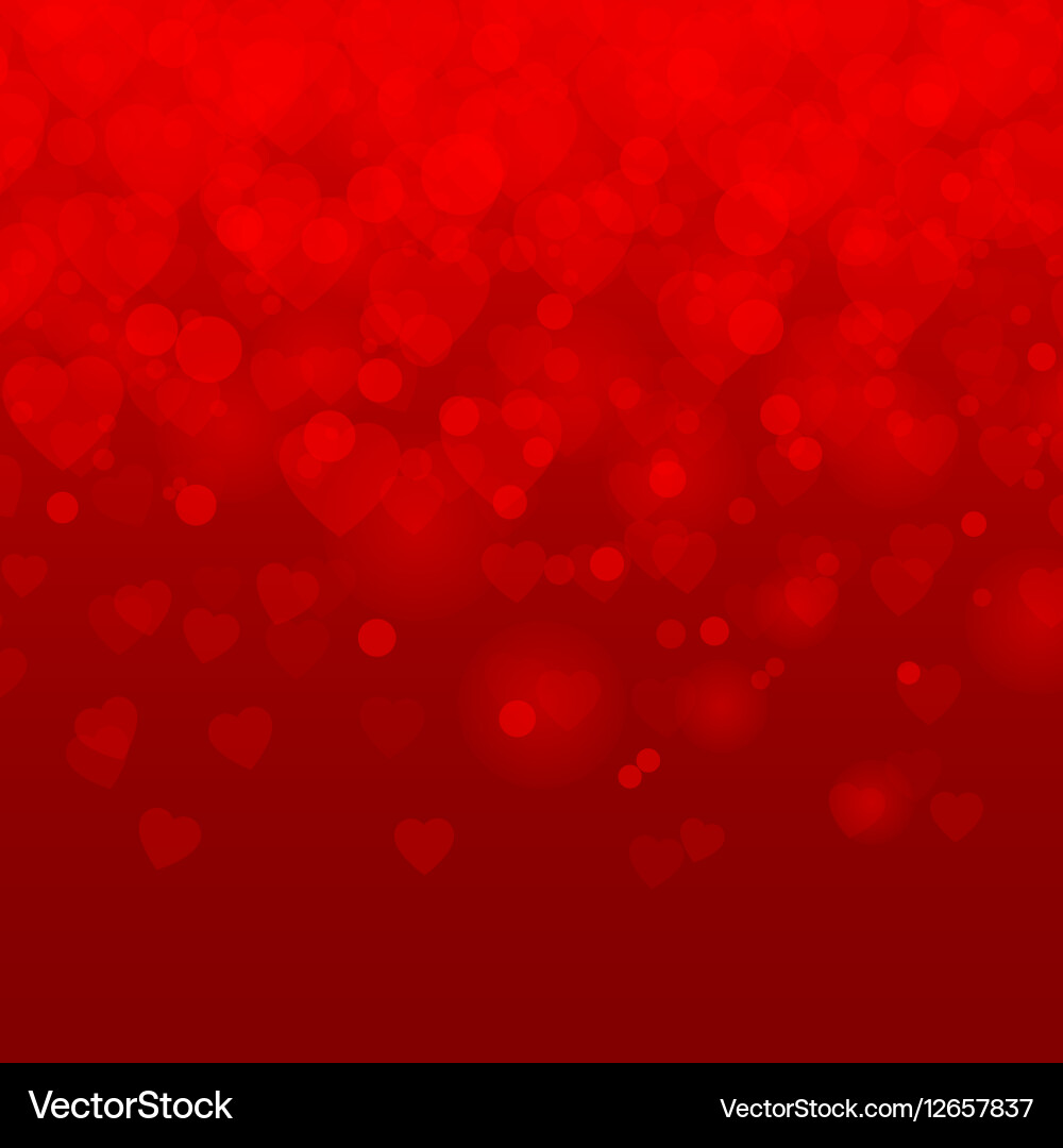 Valentines day red hearts background Royalty Free Vector