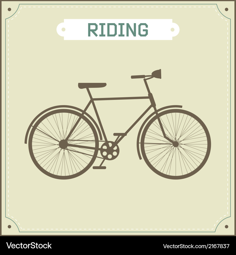 Vintage bike retro Royalty Free Vector Image - VectorStock