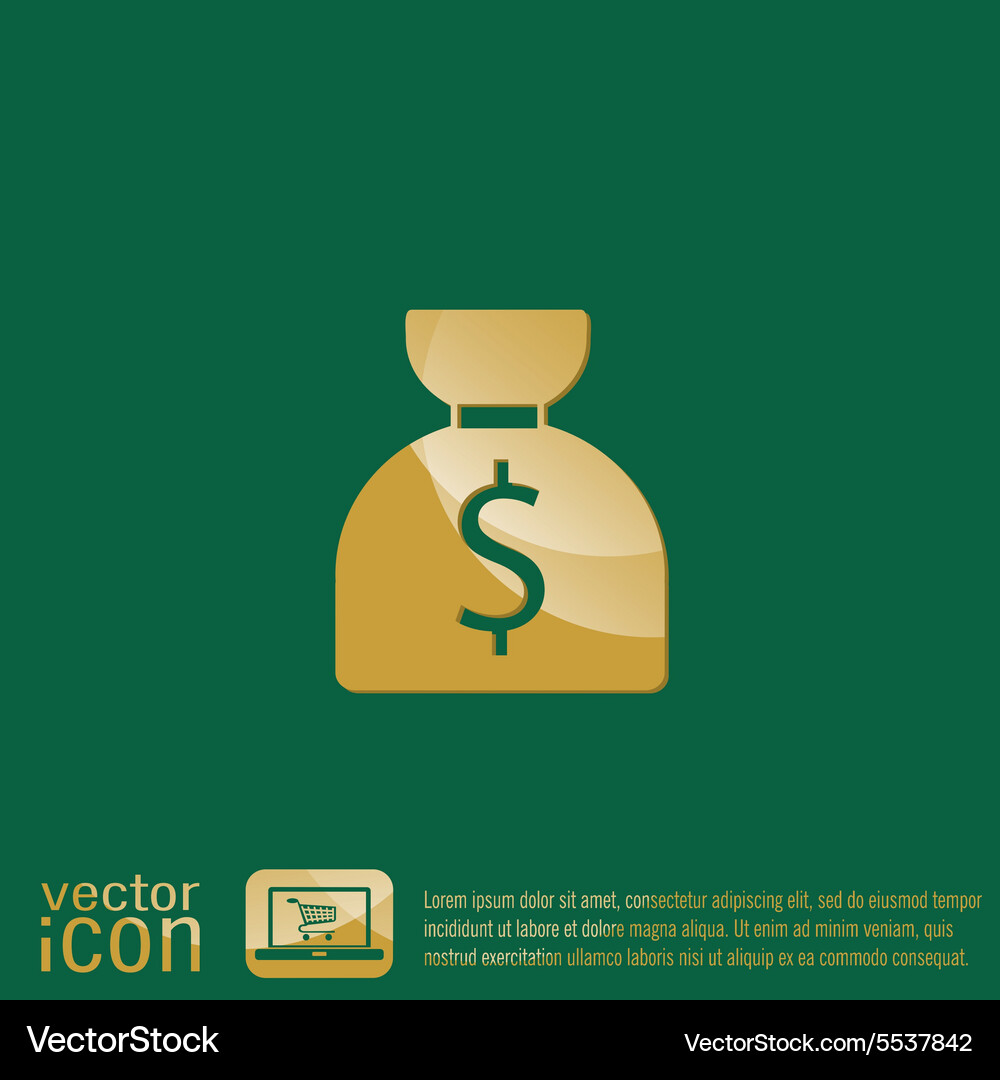 Bag of money Royalty Free Vector Image - VectorStock