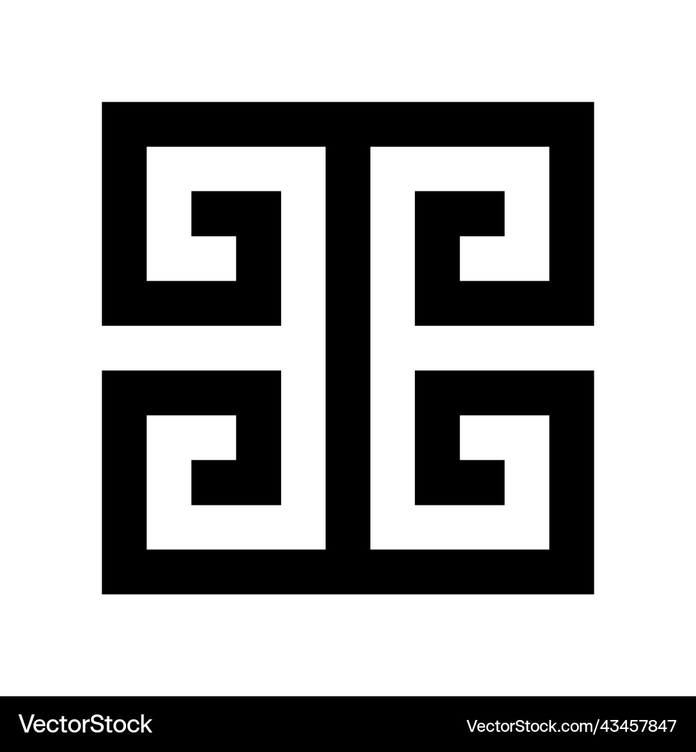 Greek key typical egyptian assyrian and Royalty Free Vector