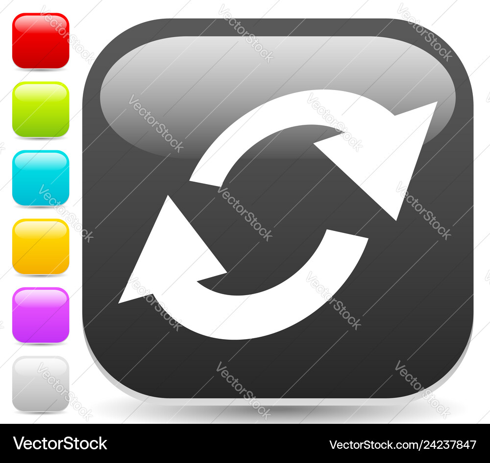 Swap flip icon circular oval arrows Royalty Free Vector