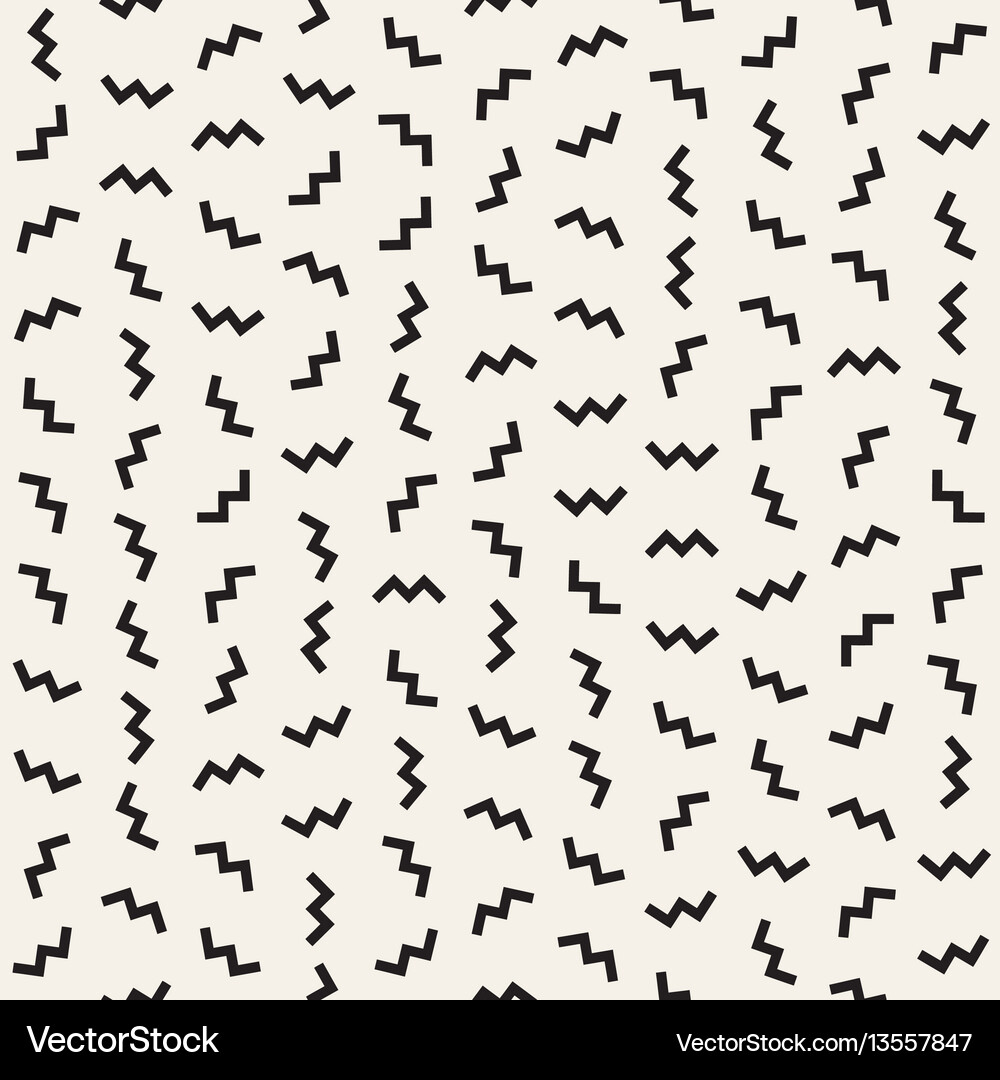 Trendy texture with scattered geometric shapes Vector Image