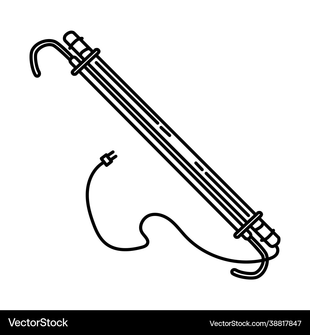 Underhood led light bar icon doodle hand drawn Vector Image