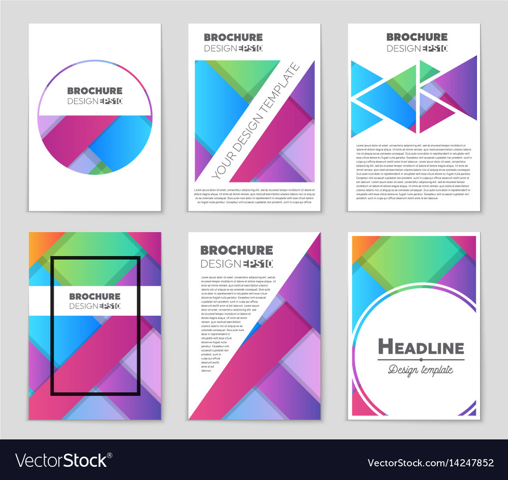 Abstract layout background set for art Royalty Free Vector