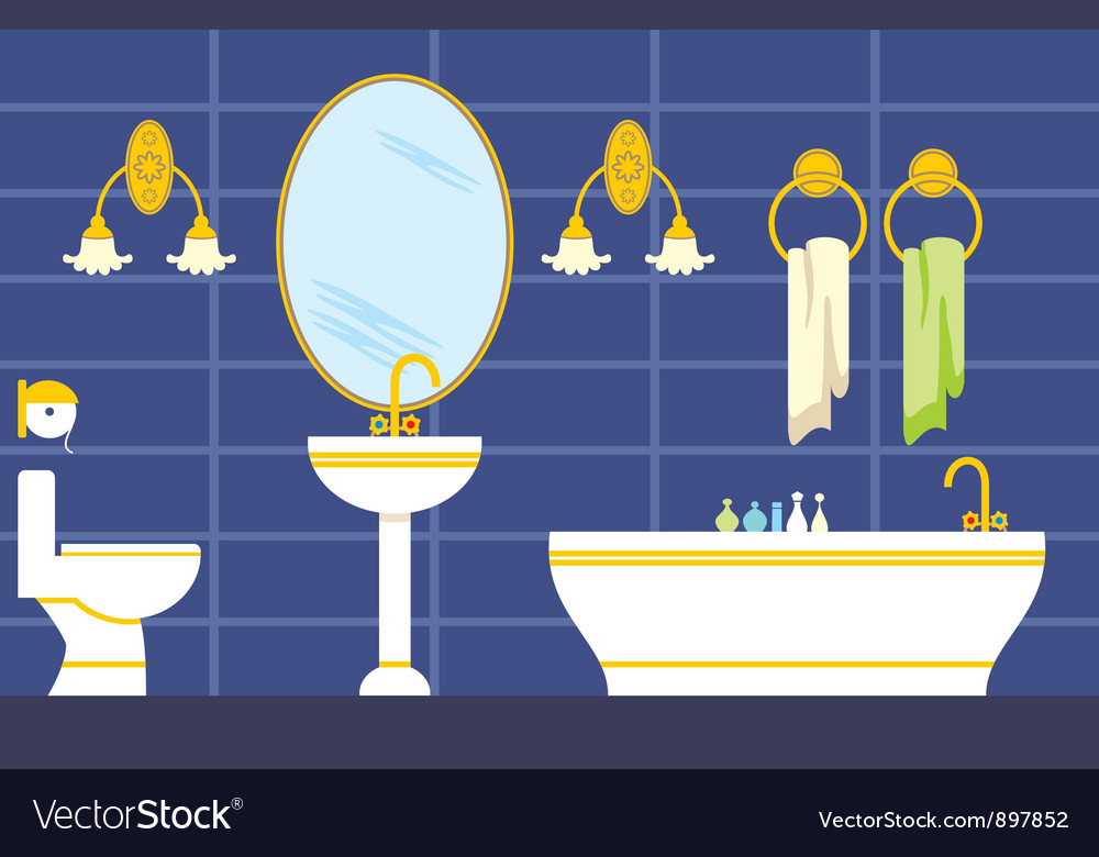 Bathroom Royalty Free Vector Image - VectorStock