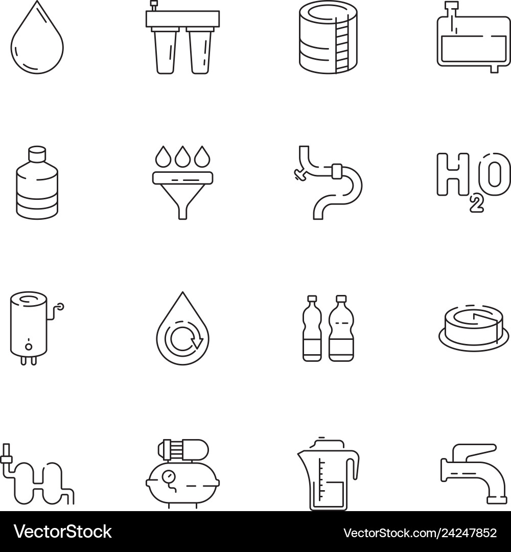 Clean water icon fresh drink dispenser machine Vector Image