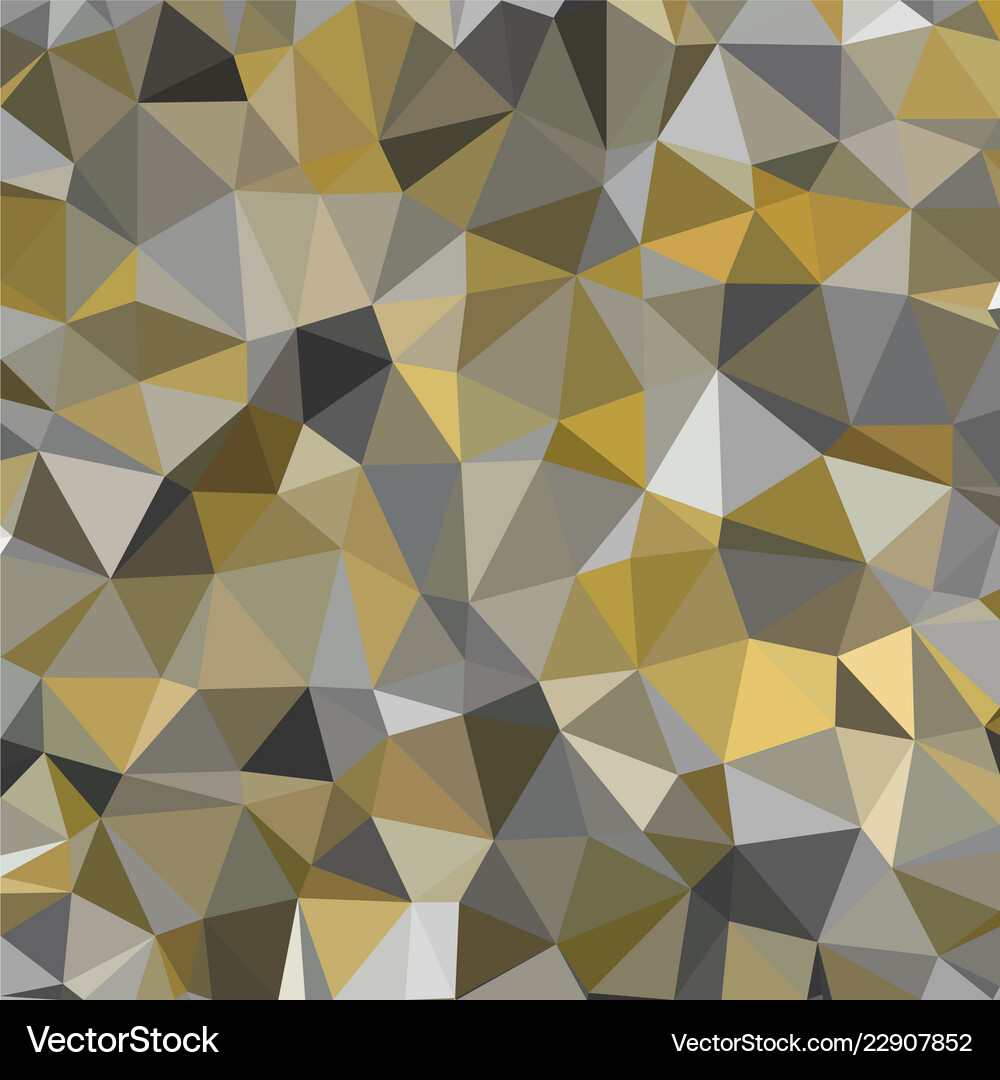 Gold triangular low poly mosaic abstract pattern Vector Image