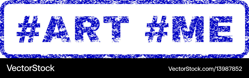 Hashtag art hashtag me rubber stamp Royalty Free Vector