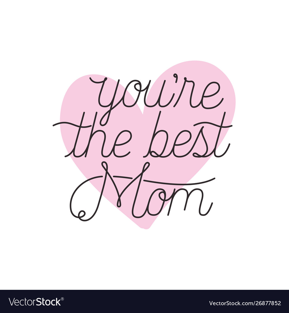 Mom you are best label icon Royalty Free Vector Image