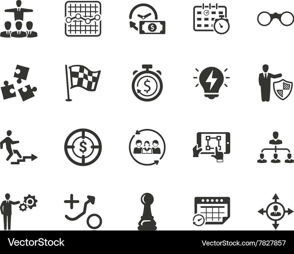 Business strategy planning icons - set 2 Vector Image