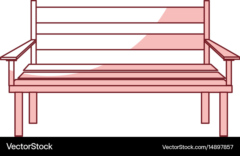 Chair park isolated icon Royalty Free Vector Image