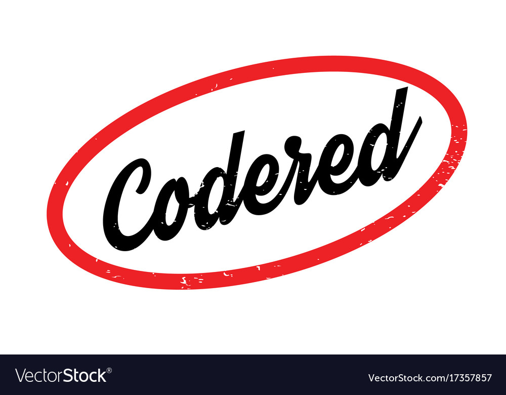 Codered rubber stamp Royalty Free Vector Image