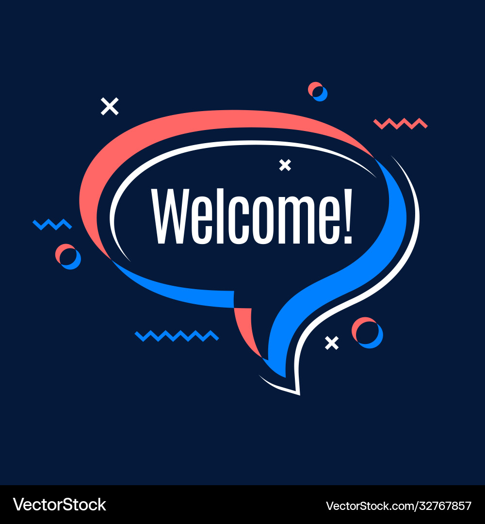 Colorful speech bubble promotion banner shape Vector Image