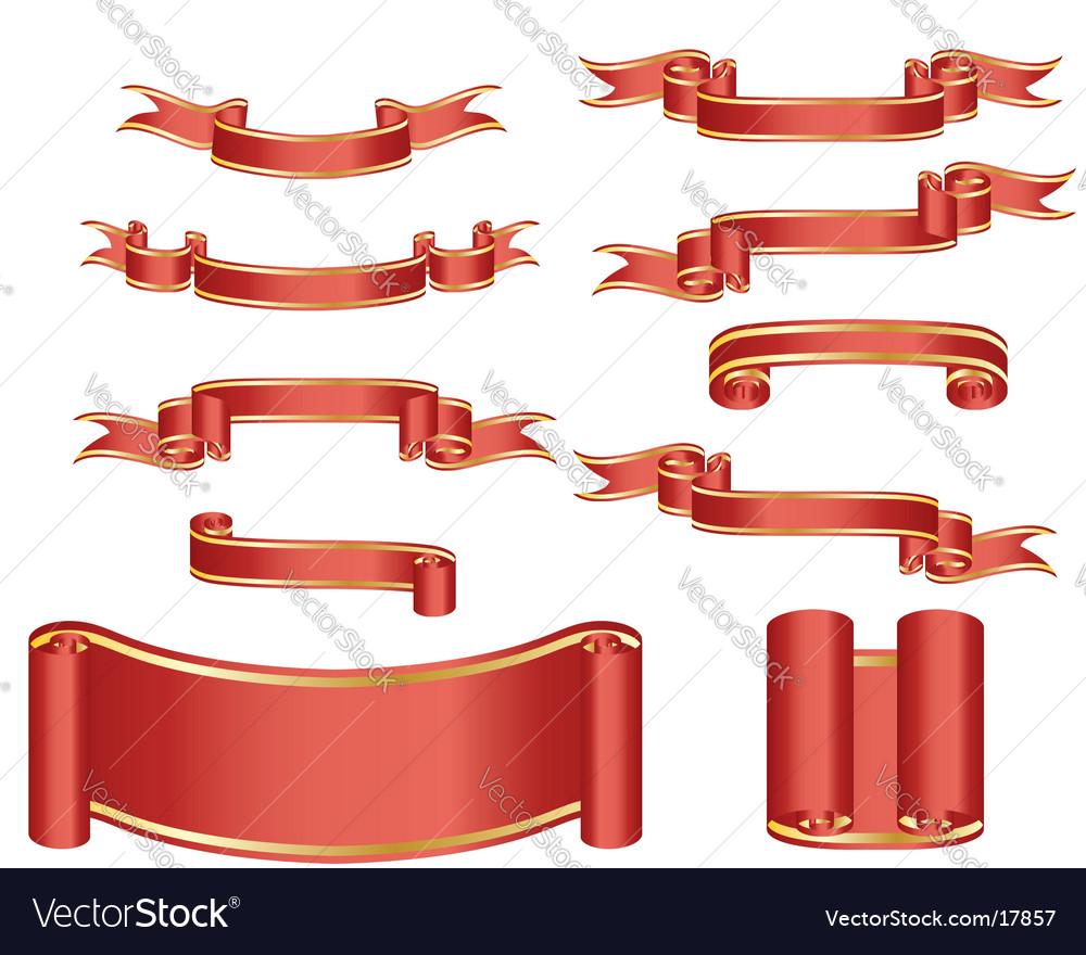 Ribbons Royalty Free Vector Image - VectorStock