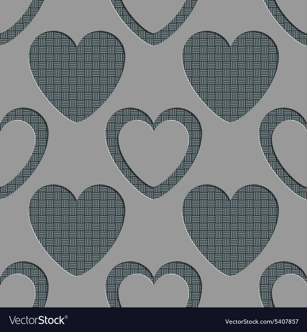 Seamless hearts pattern Royalty Free Vector Image